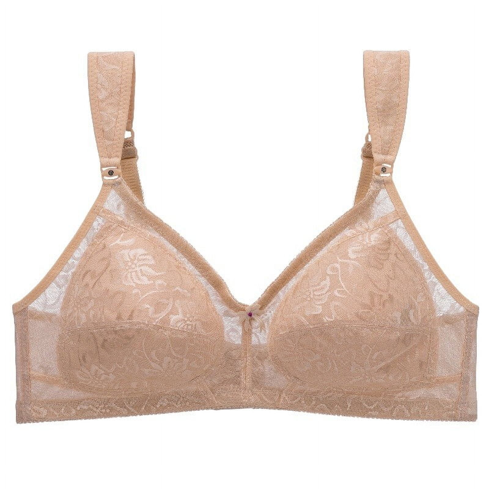 Endives Bras for Women Daily Solid Hottie Lace Gathered Bra Straps ...