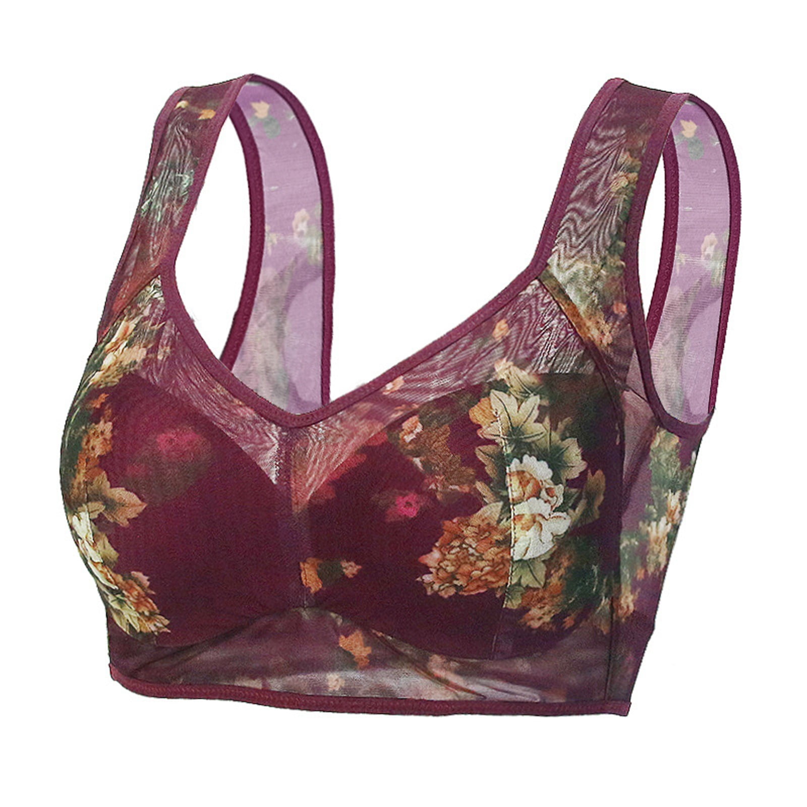 Endives Bras for Women High Support Adjustable Strap Bras Comfortable ...