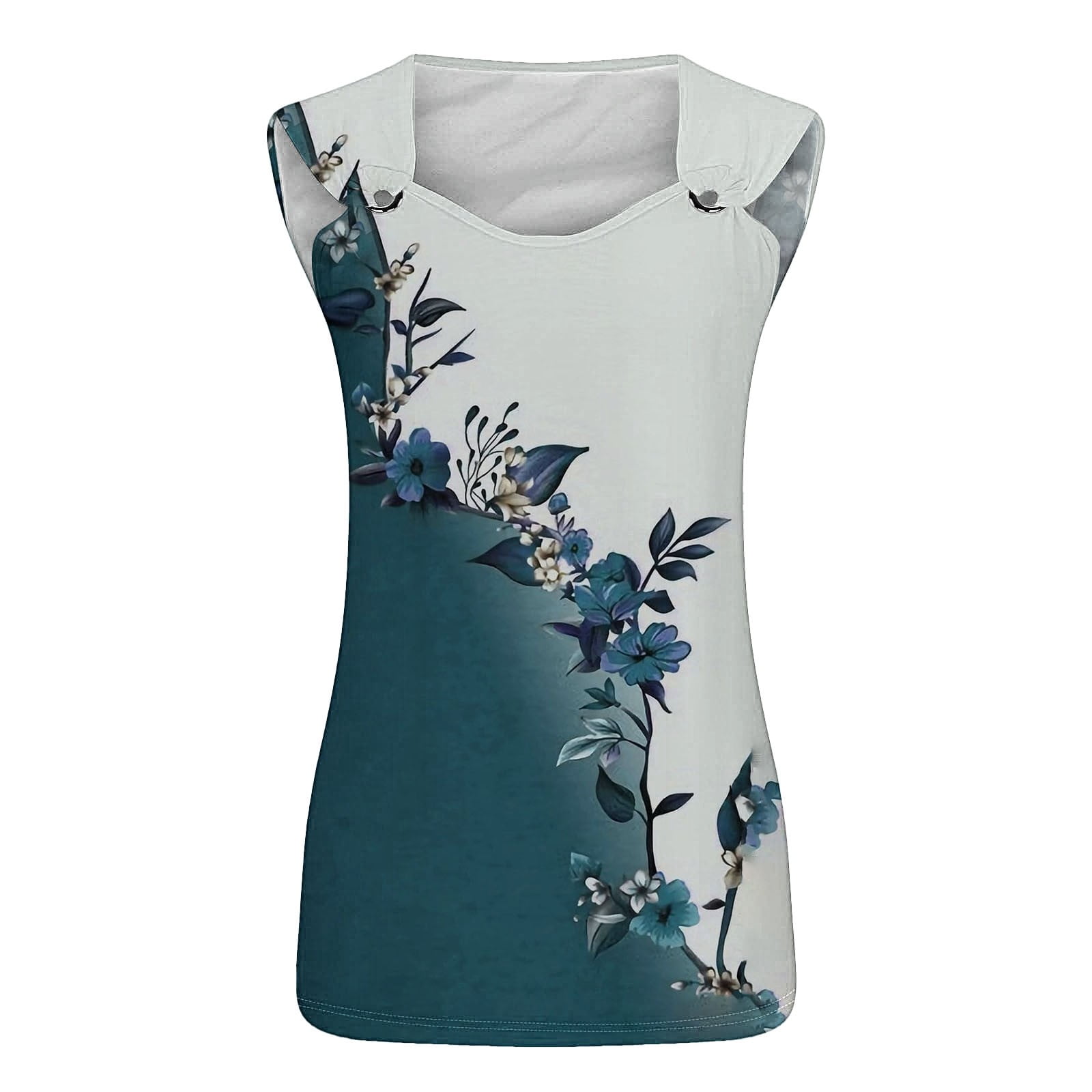 Endives Tank Top For Women 2025 Casual Summer V Neck Sleeveless ...