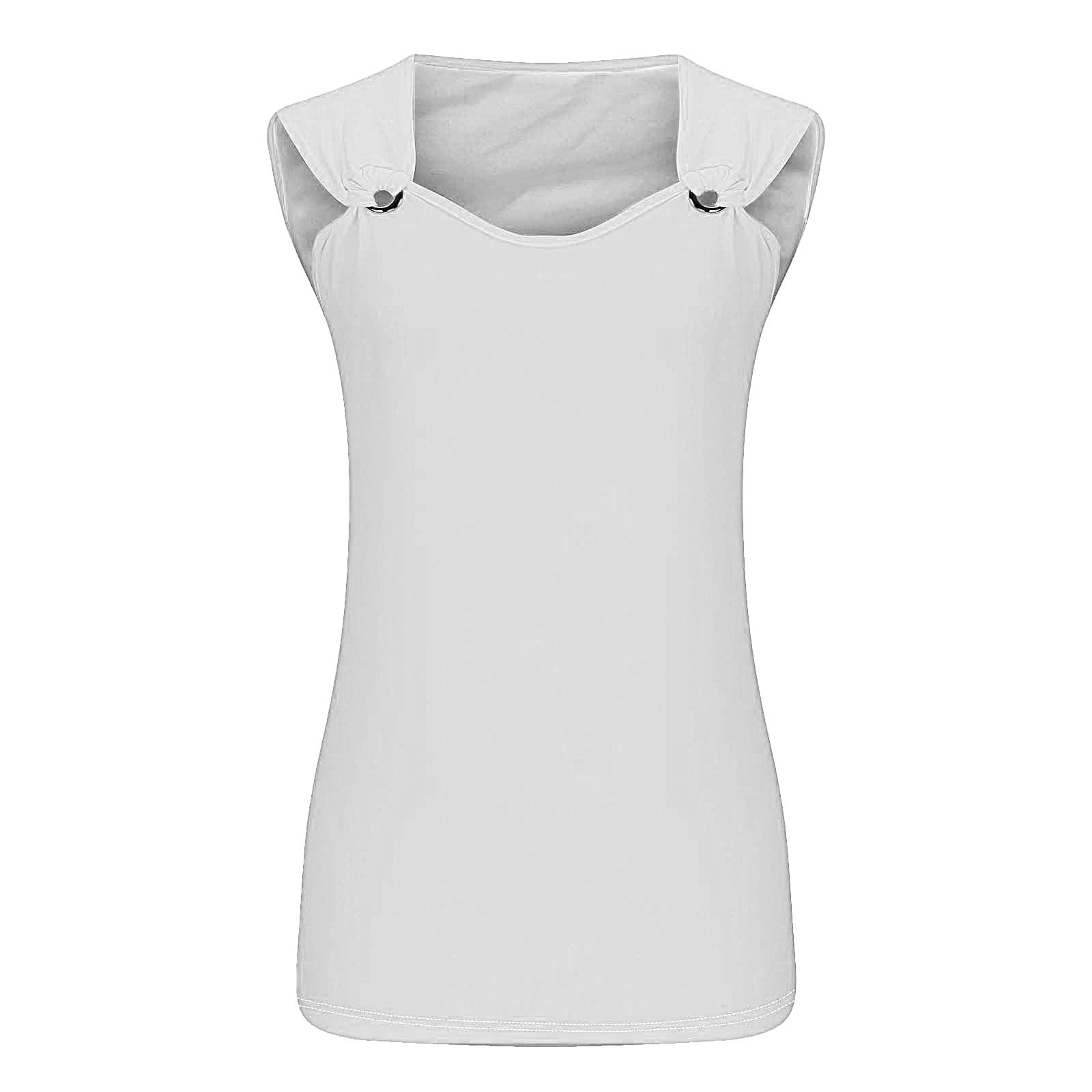 Endives Tank Top For Women Casual Summer V Neck Sleeveless Camisole ...