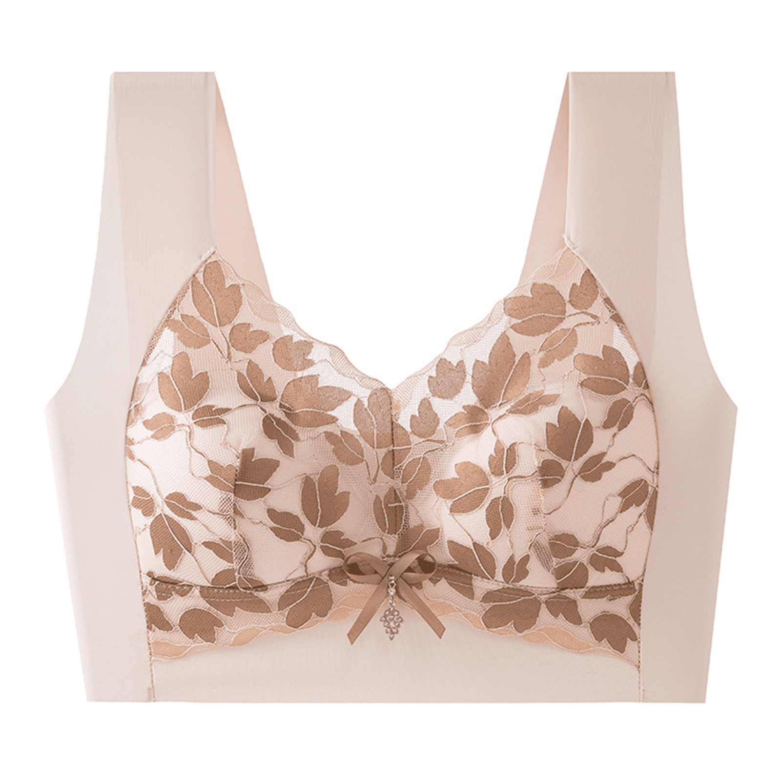 Endives Wome's Bras Versatile Comfy Wireless Bra Lace No Wire Underwear ...