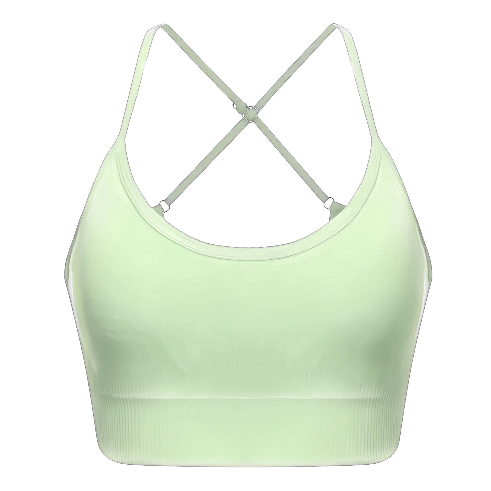 Endives Women's Belt Sports Bra Gathered With A Back Bra - Walmart.com