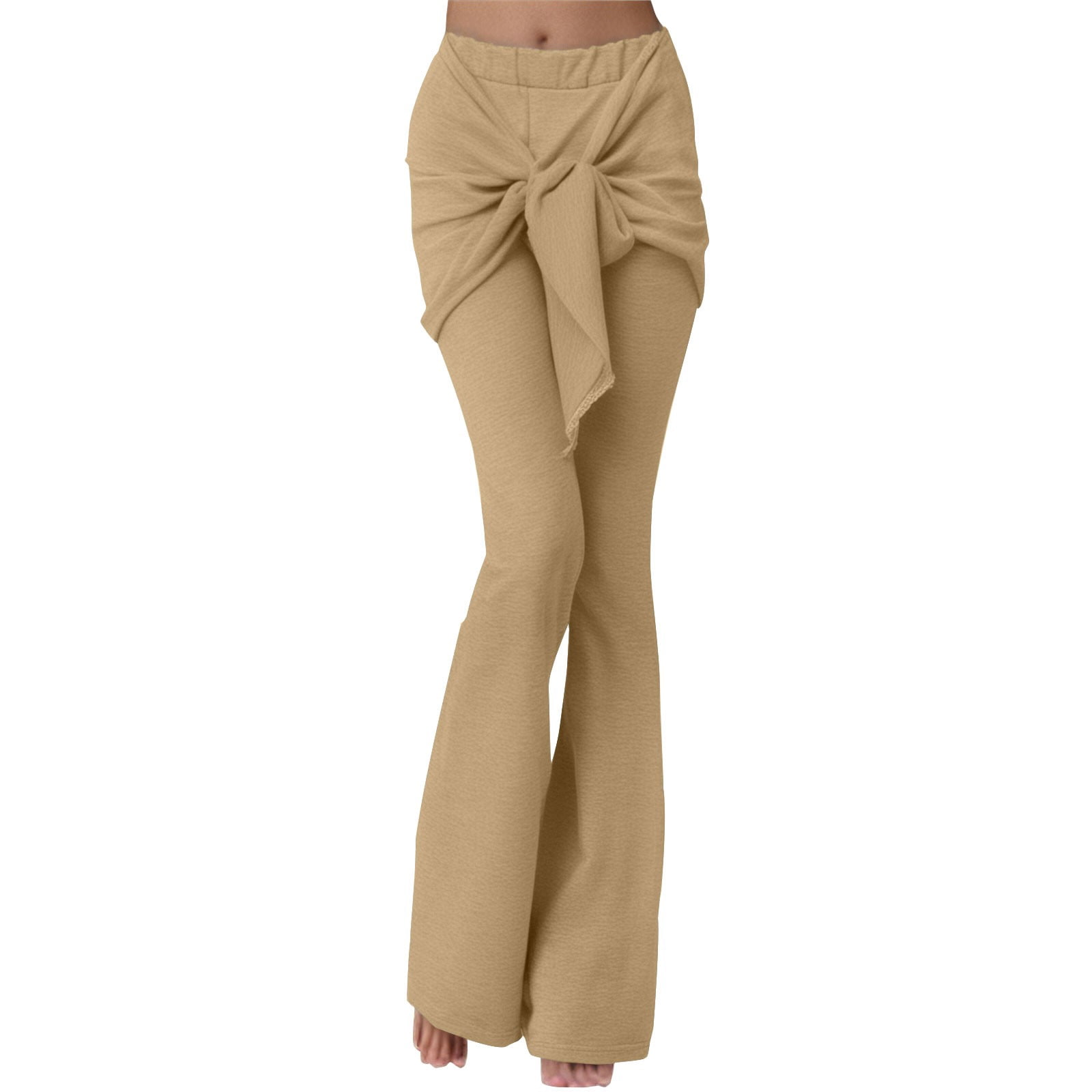 Endives Women's Casual Pants Slim Fit Skirt Pants High Waist Slimming ...