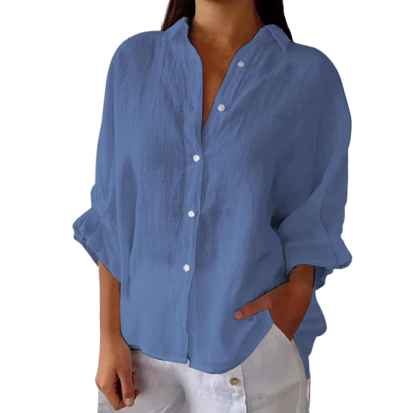 Endives Women's Shirts Retro Button Down Short Sleeve Shirt With ...