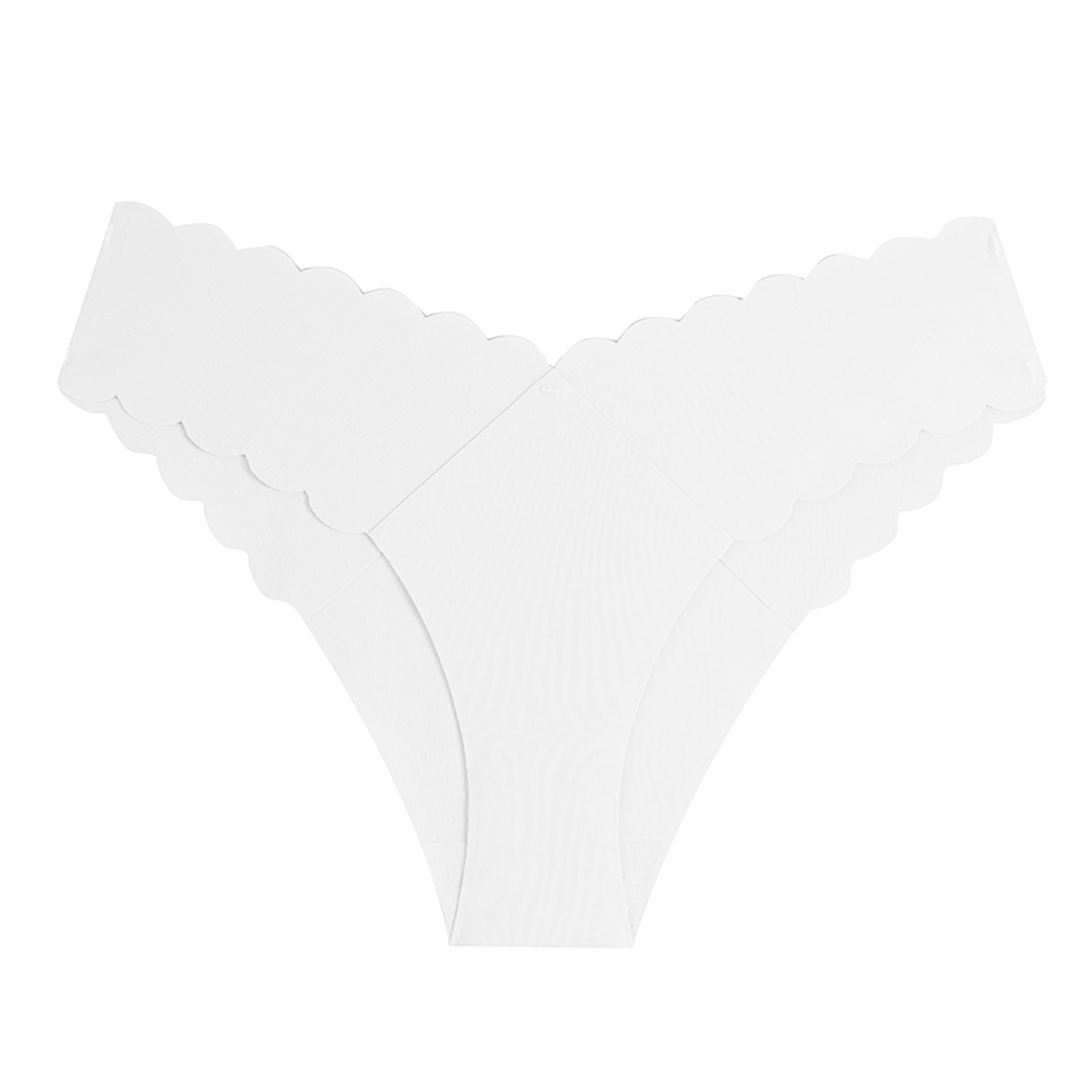 Endives Women's Summer Wavy Edge V Shaped Waist Without Marks Ice Thong ...