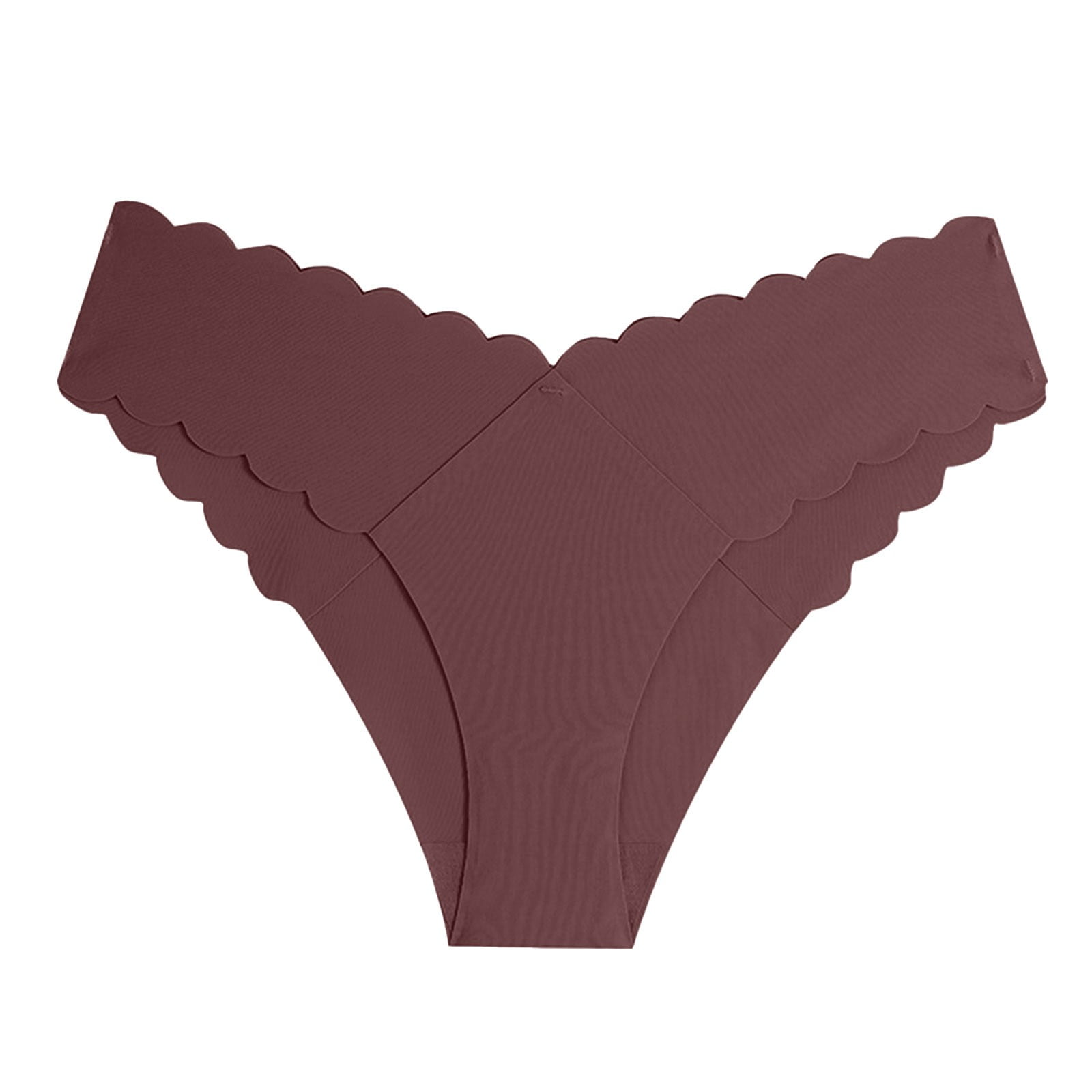 Endives Women's Summer Wavy Edge V Shaped Waist Without Marks Ice Thong ...