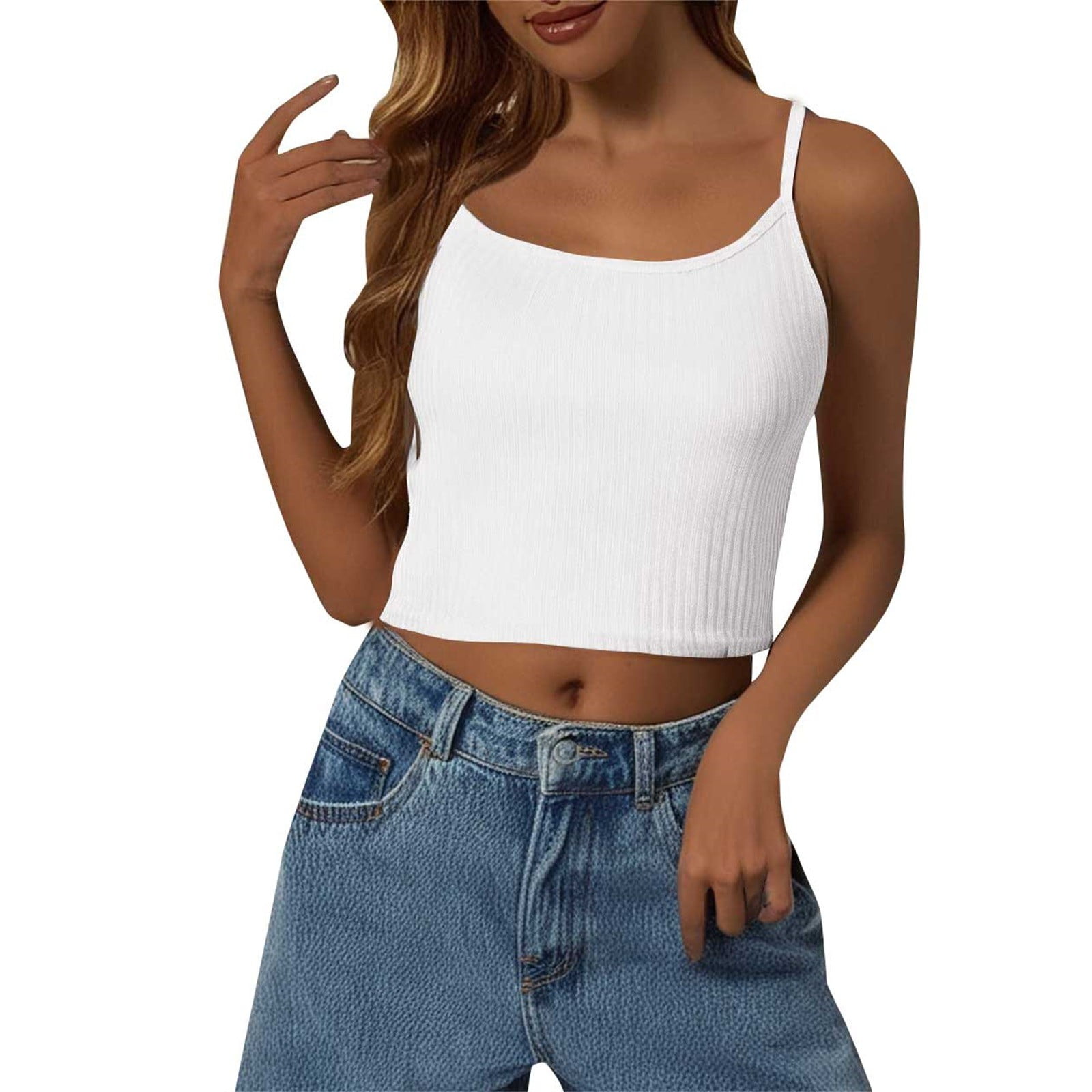 Endives Women's Tanks Tops 2025 Summer Basic Base Of Small Strap Women ...