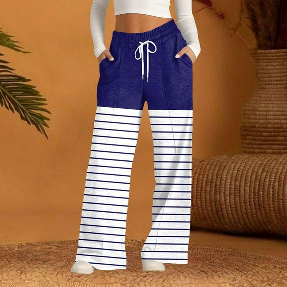 Endives Women's Wide Leg Pants Lounge Pants Women Casual Sweatpants ...