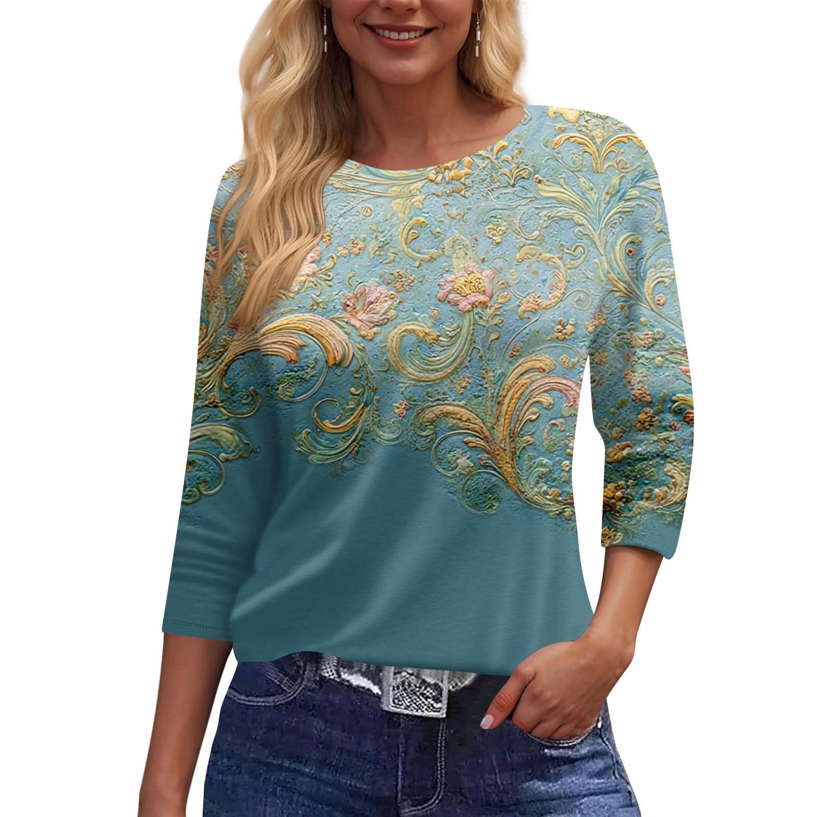 Endives Womens Long Sleeve Shirts Spring Fashion 2026 Trendy Tops ...