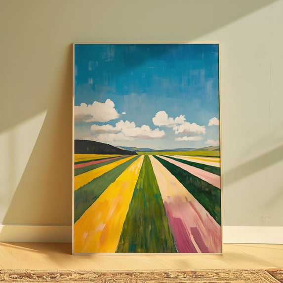 Endless Bloom Colorful Floral Wall Art, Unframed Paper Print Size 8x12 ...