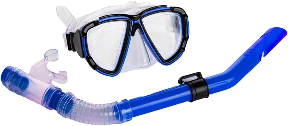Endless EL1015 Snorkel Mask with Dry Top Breathing System | Blue ...