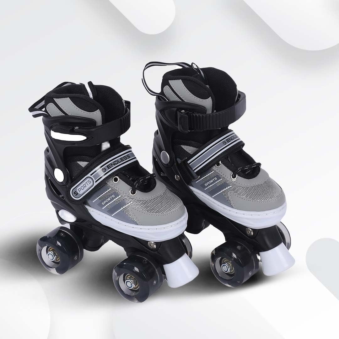 Endless Adjustable Roller Skate - Black - Medium - Walmart.com