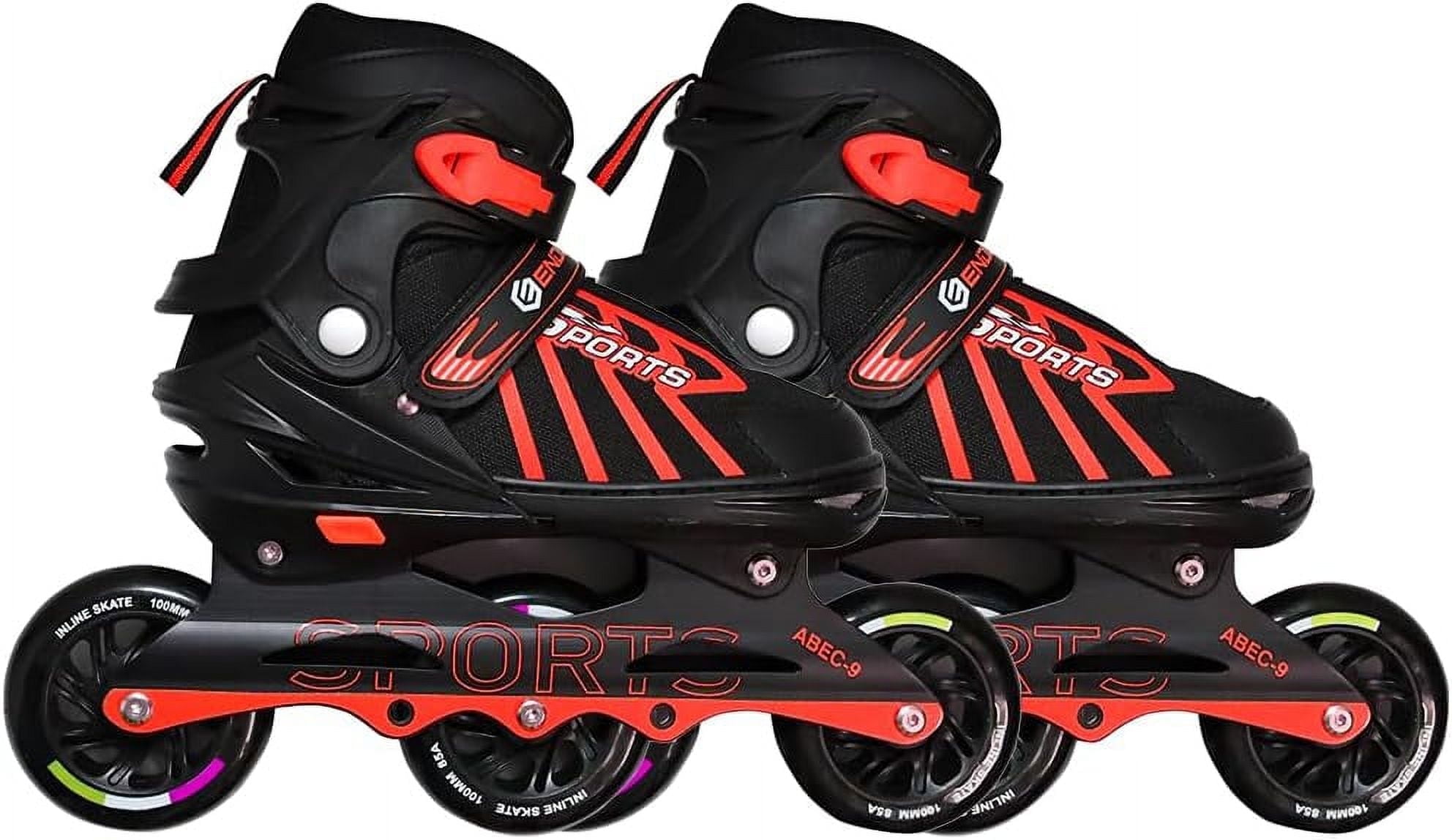 Endless Inline Adjustable Skates - Red - Medium - Walmart.com