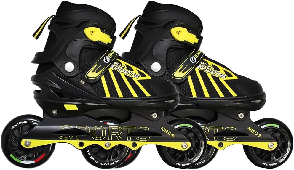 Endless Inline Adjustable Skates - Yellow - Large - Walmart.com