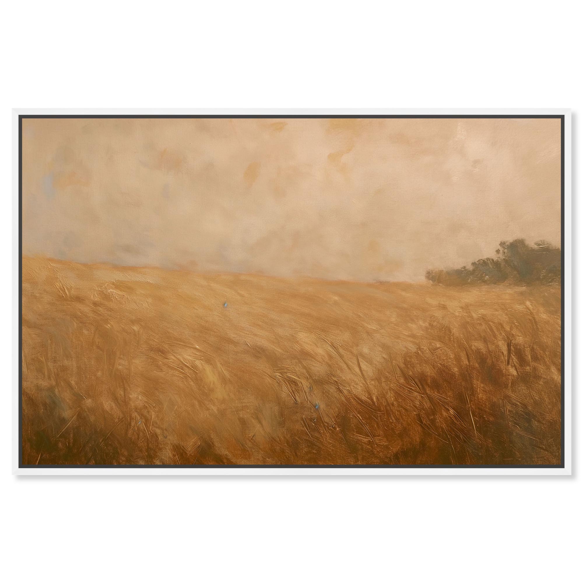 Endless Grain Field I Canvas Rustic Farmhouse Art by Art Remedy, White ...