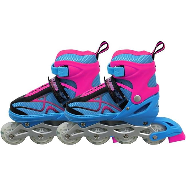 Endless EL-1027LBP Inline Adjustable Skates with All Wheels Flash, ABEC ...
