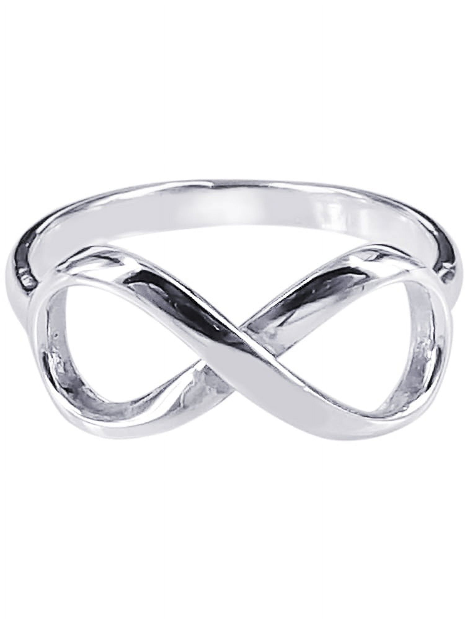 Endless Love Infinity Symbol .925 Sterling Silver Ring-10 - Walmart.com