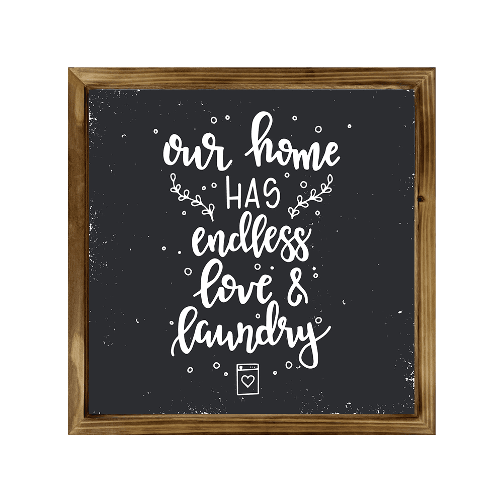 Endless Love Sign 16x16 Inch, Rustic Farmhouse Decor Home Sign, Wall ...