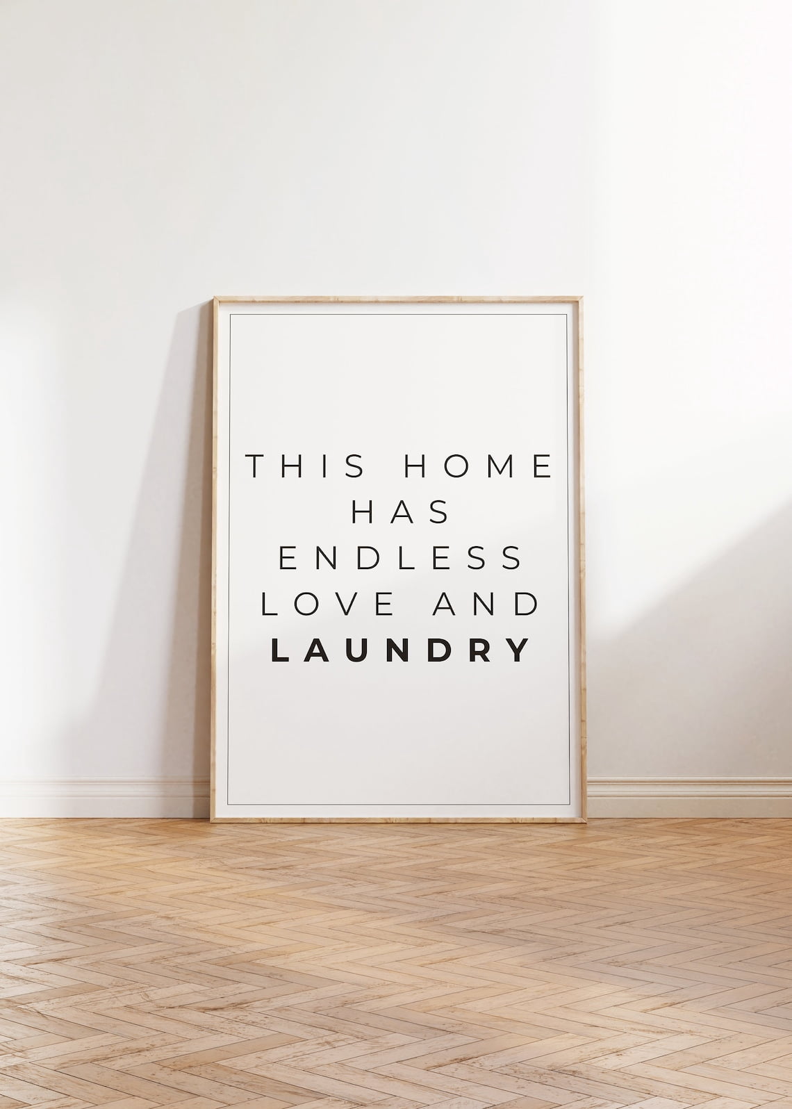 Endless Love and Laundry Quote Wall Art Laundry Room Decor, Unframed ...