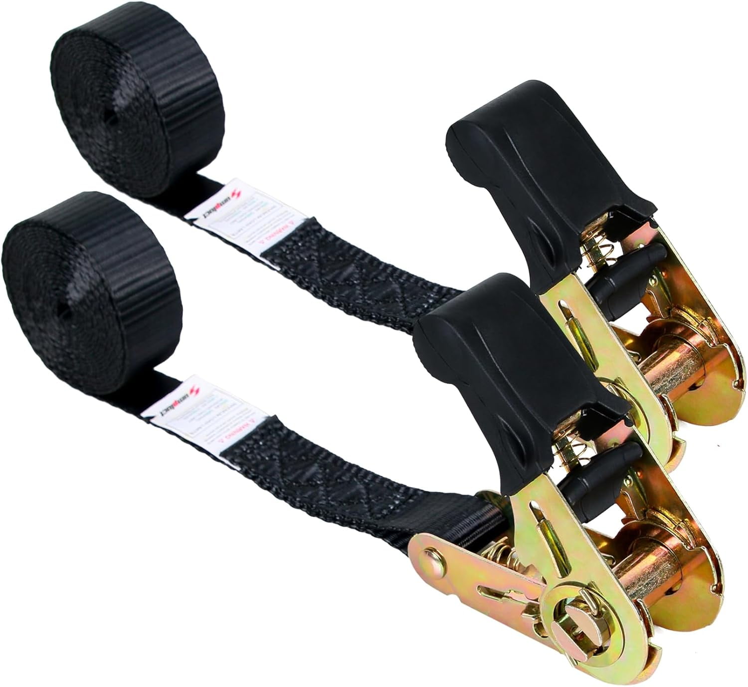 Endless Retractable Ratchet Straps 1650 lb Break Strength 1" x 10 Ft ...