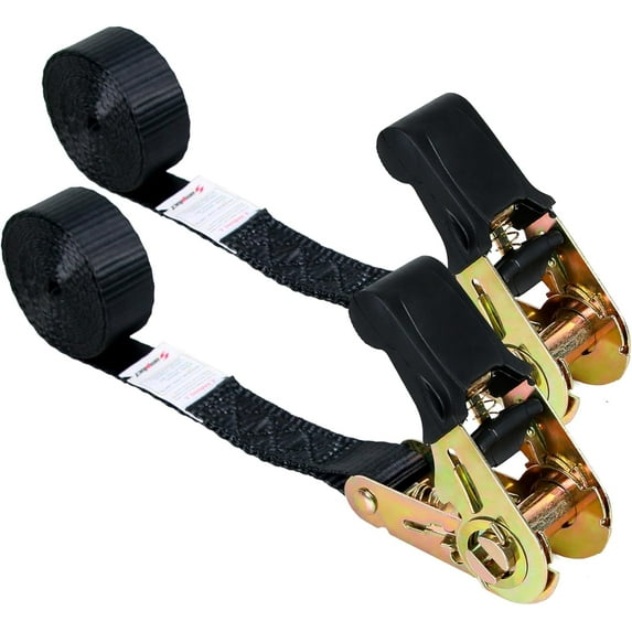 Endless Retractable Ratchet Straps 1650 lb Break Strength 1" x 10 Ft ...