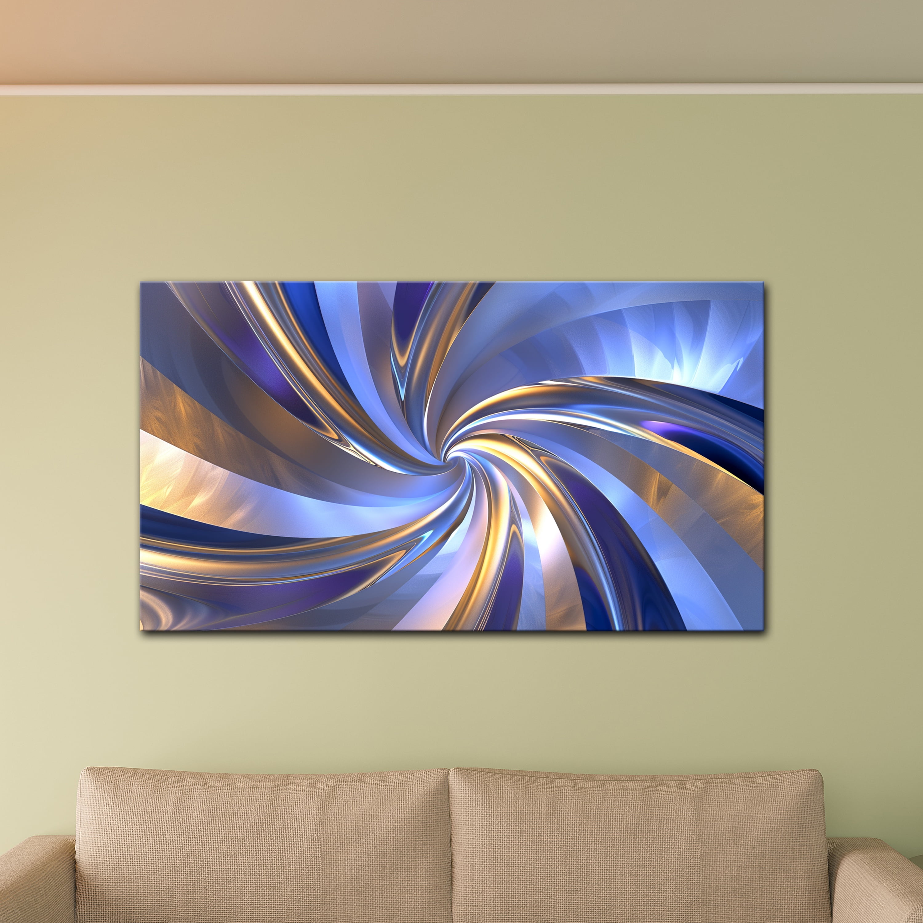 Endless Rhythm- Swirling Illuminated Vortex (16 "x24" Customizable) by Genie's Poems - Print ...