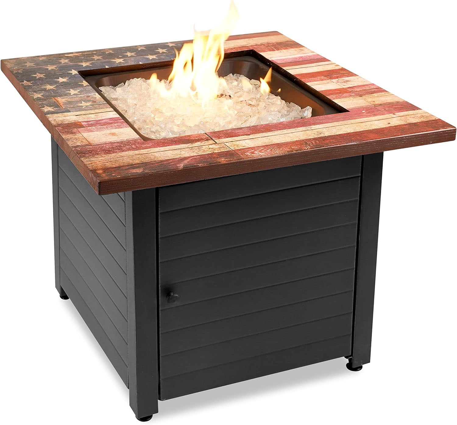 Endless Summer Liberty Gas Fire Pit Table, Portable Propane for ...