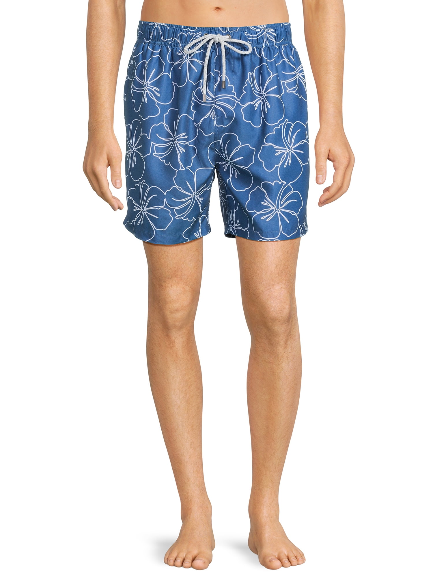 Endless Summer Men’s Printed Swim Trunks with Stretch, 5.5" Inseam ...
