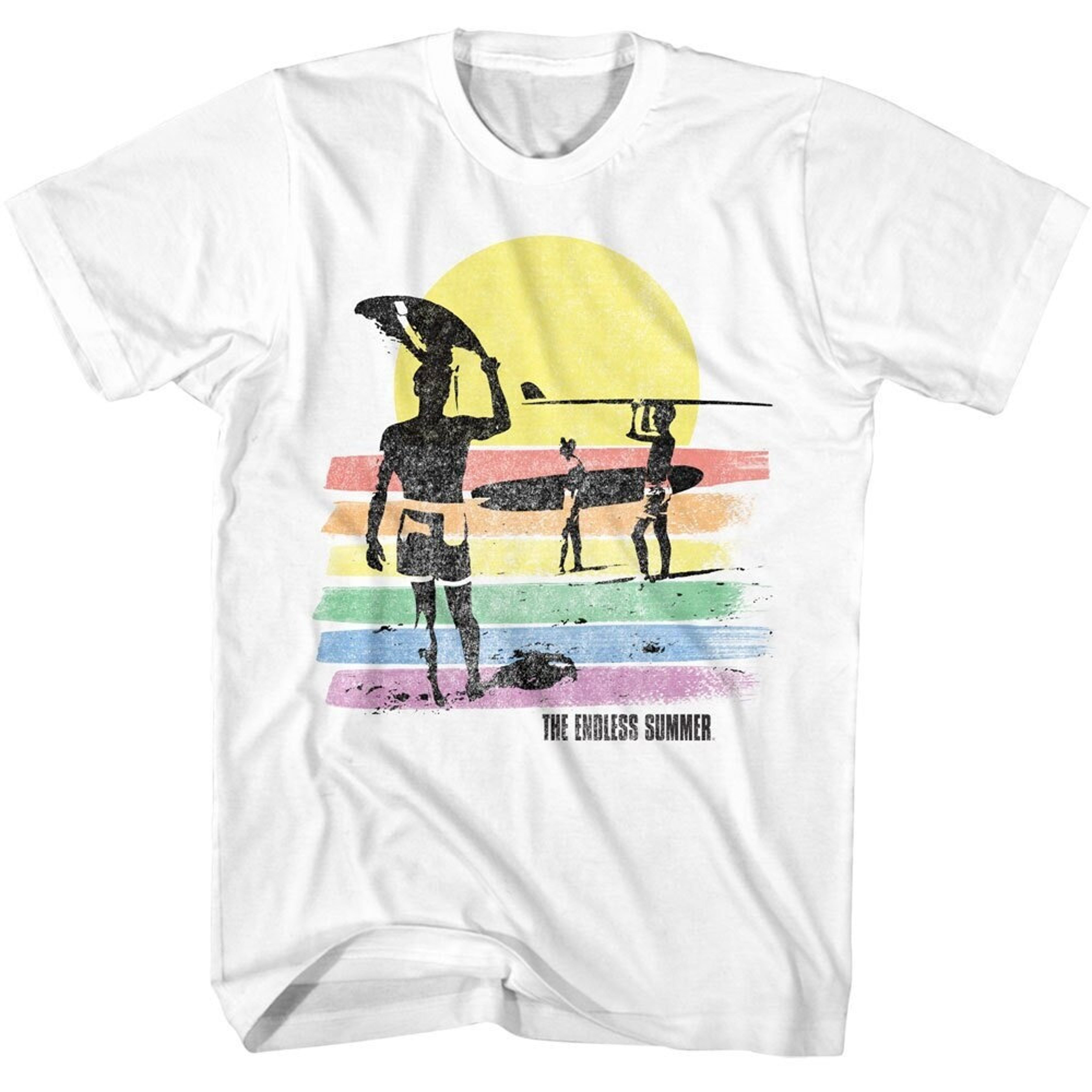 Endless Summer Men's Shirt Beach Rainbow Vintage Graphic Tees - Walmart.com