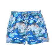 NEFF Men's Blue Ducky Peace Sign Daily Hot Tub Board Shorts for ...