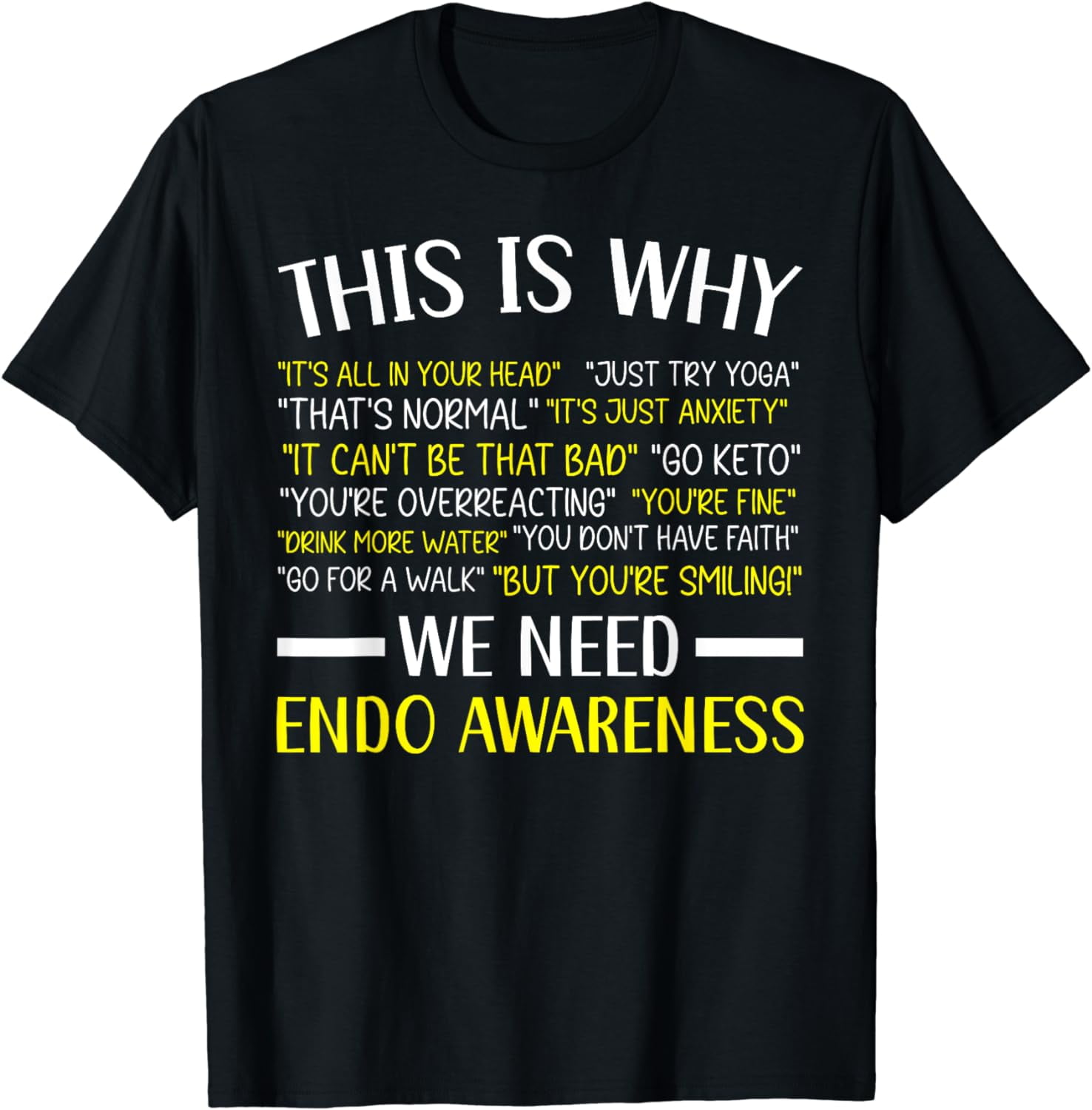 Endo Warrior Endometriosis Awareness Disease T-Shirt - Walmart.com