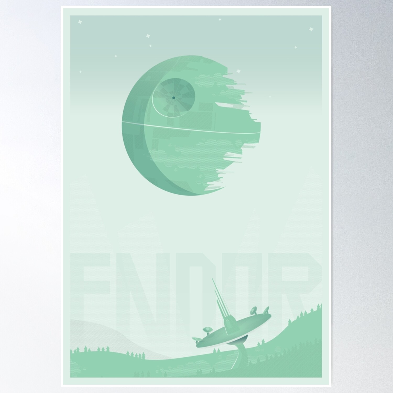 Endor Poster Wall Art, Modern Wall Decor, 24x36 UNFRAMED - Walmart.com