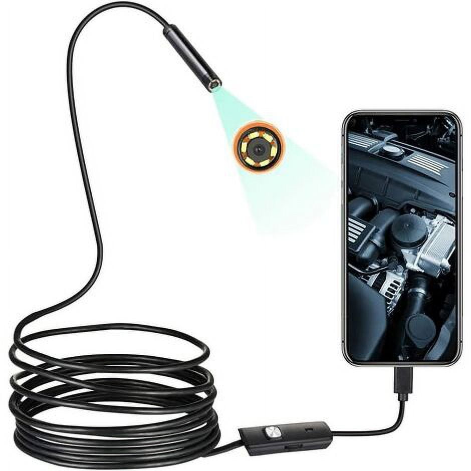 Endoscope, 1200P HD Endoscope Camera, IP67 Waterproof Semi-Rigid ...