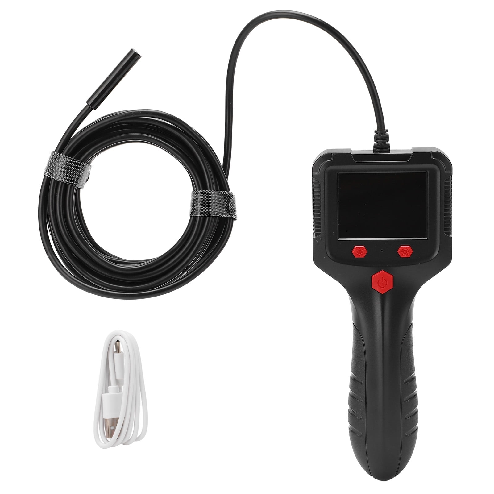 Endoscope 2.4in Screen Borescope with 8mm Side Camera for Inspection ...