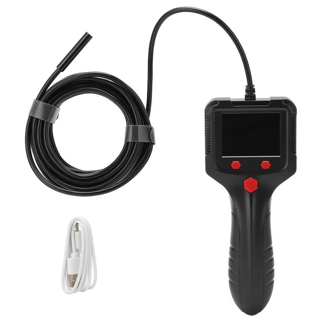 Endoscope 2.4in Screen Borescope with 8mm Side Camera for Inspection ...