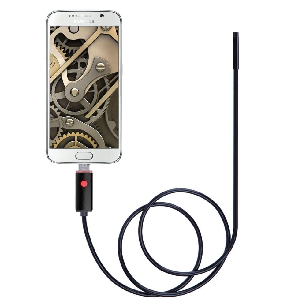 Endoscope 7mm lens otg usb android gold adapter hd camera snake tube ...