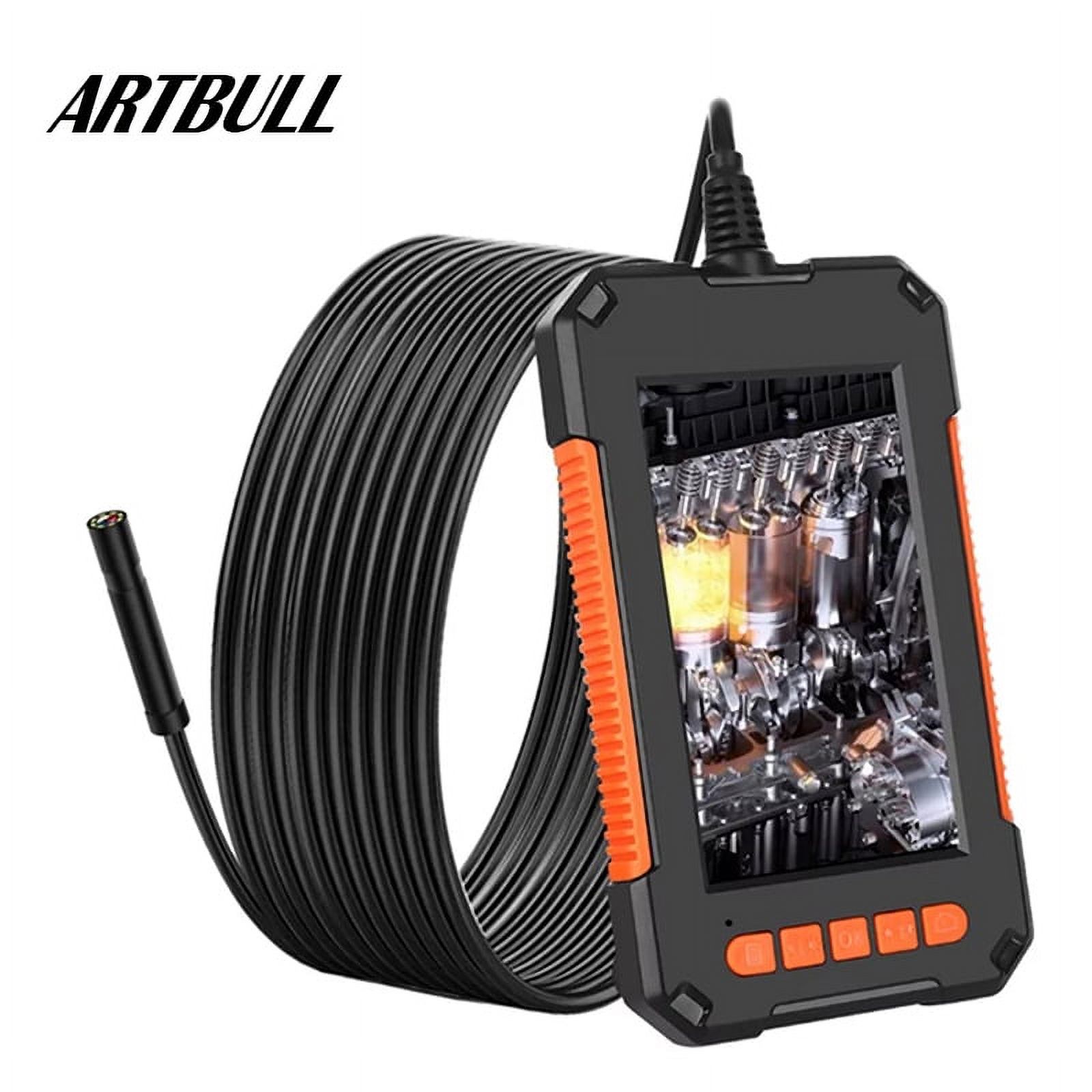 Endoscope Camera 1080P 4.3” IPS Screen 8mm USB Borescope for Pipe Drain ...