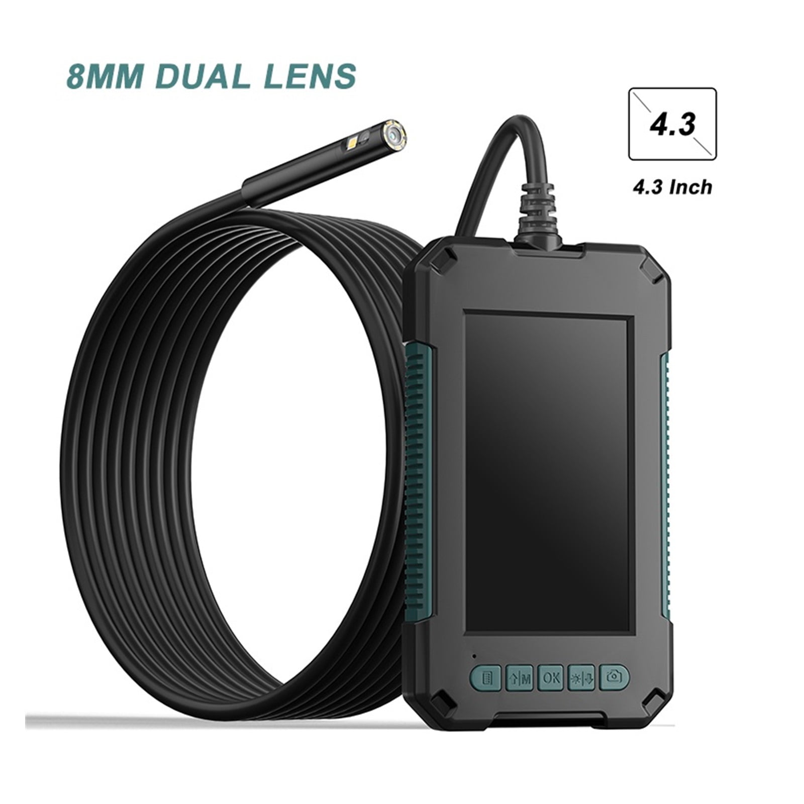 Endoscope Camera HD1080P 4.3'' Screen Industrial Inspection Borescope ...