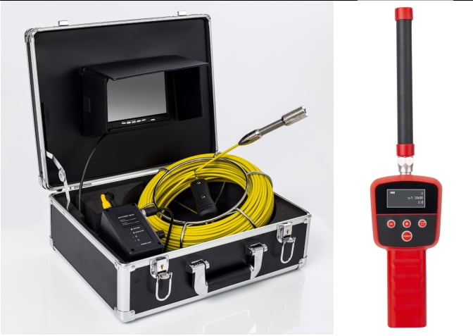 Endoscope Camera with Light, 100ft Borescope, 7'' HD Screen Inspection ...