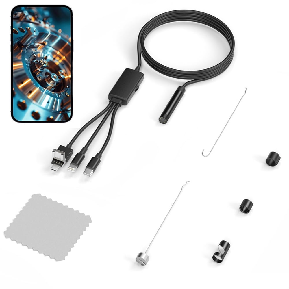 Endoscope Camera with Light, 1920P HD Borescope Inspection Camera, 16 ...
