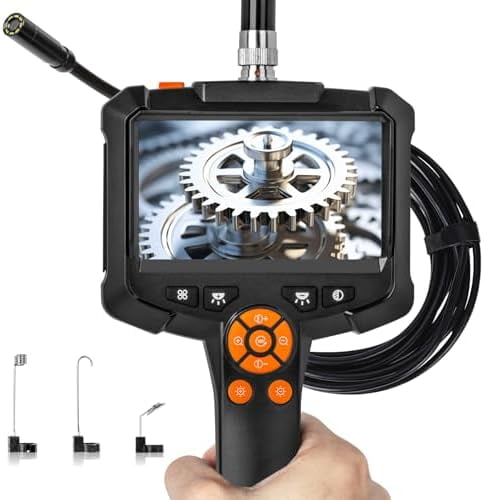 Endoscope Camera with Light, Borescope Camera with Screen, 1080P HD ...