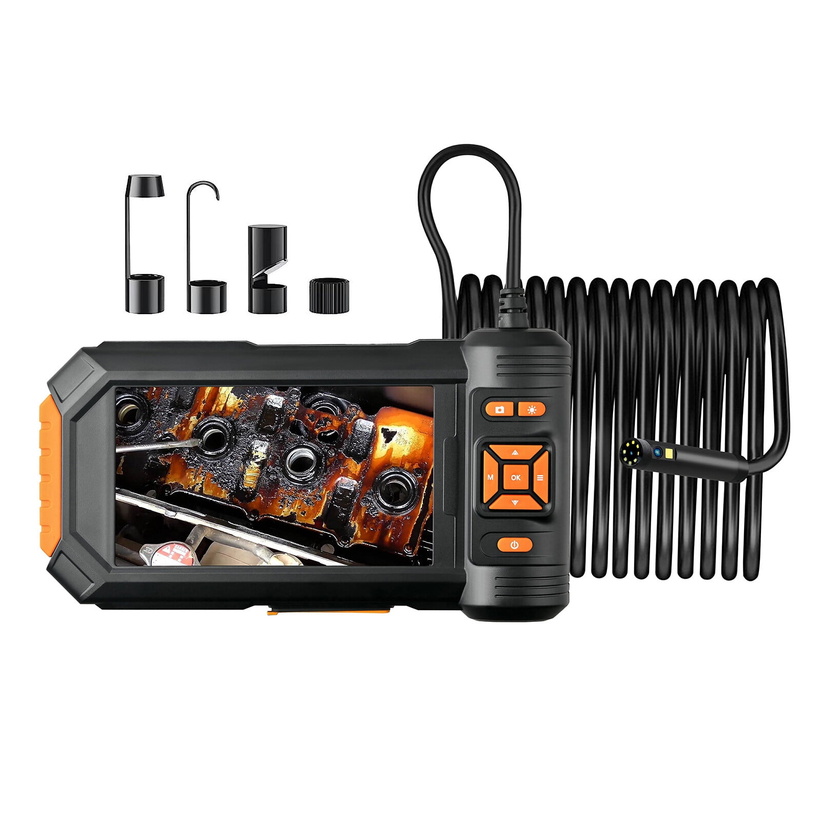 Endoscope Camera with Light, HD 1080P Borescope with 5'' LCD Screen 8 ...