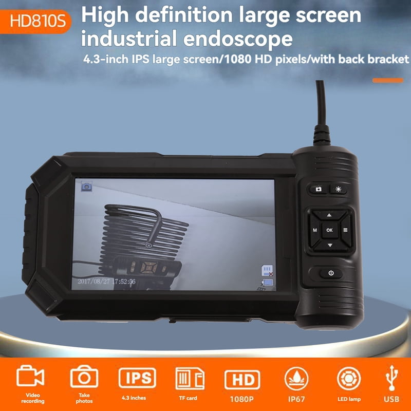Endoscope Inspection Camera 5in IPS Screen Triple Lens Inspection ...