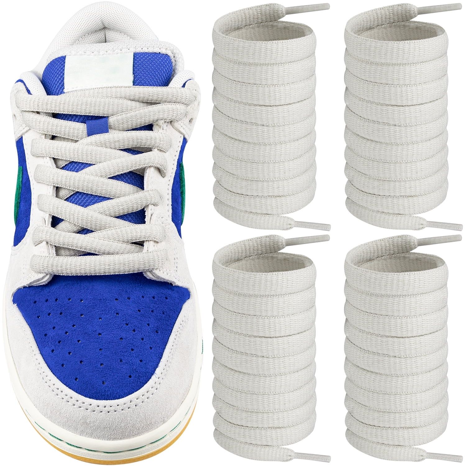 Endoto 2 Pairs Oval Shoelaces for SB Dunk Low Pro Replacement Shoe ...