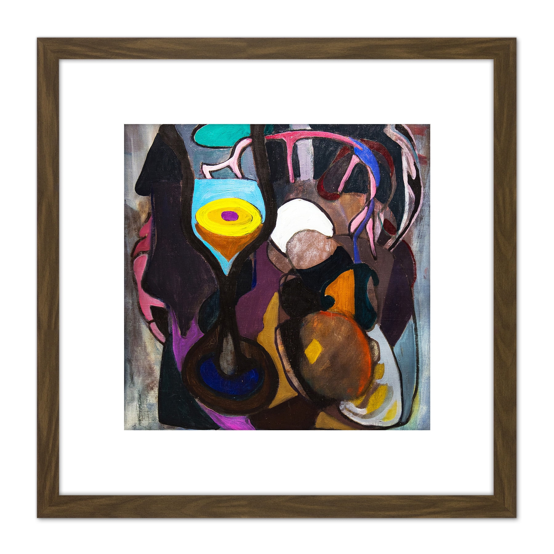 Endre Rozsda Chalice Kehely 1940 8X8 Inch Square Wooden Framed Wall Art ...