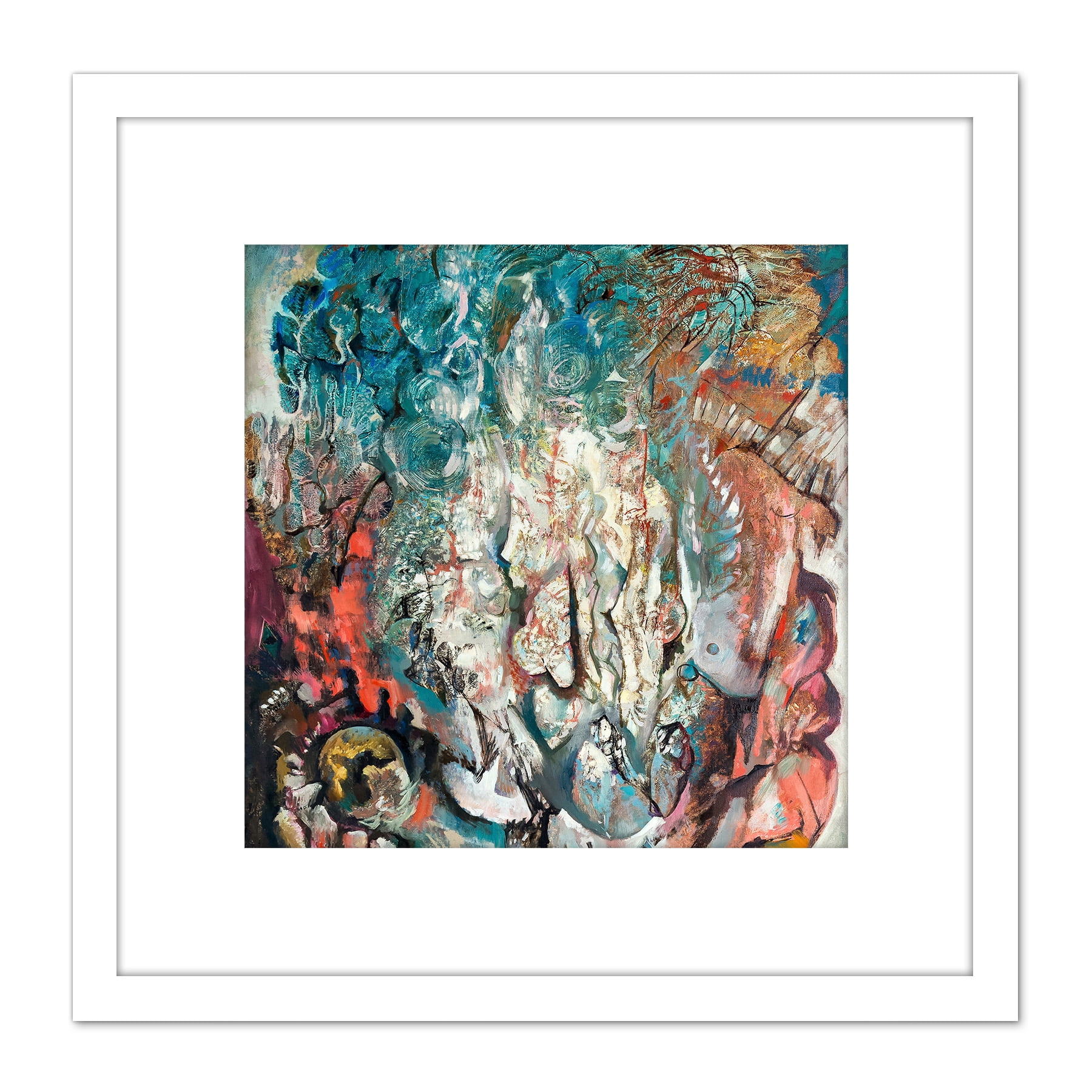 Endre Rozsda Mes Premiers Pas En Enfer 1947 8X8 Inch Square Wooden ...