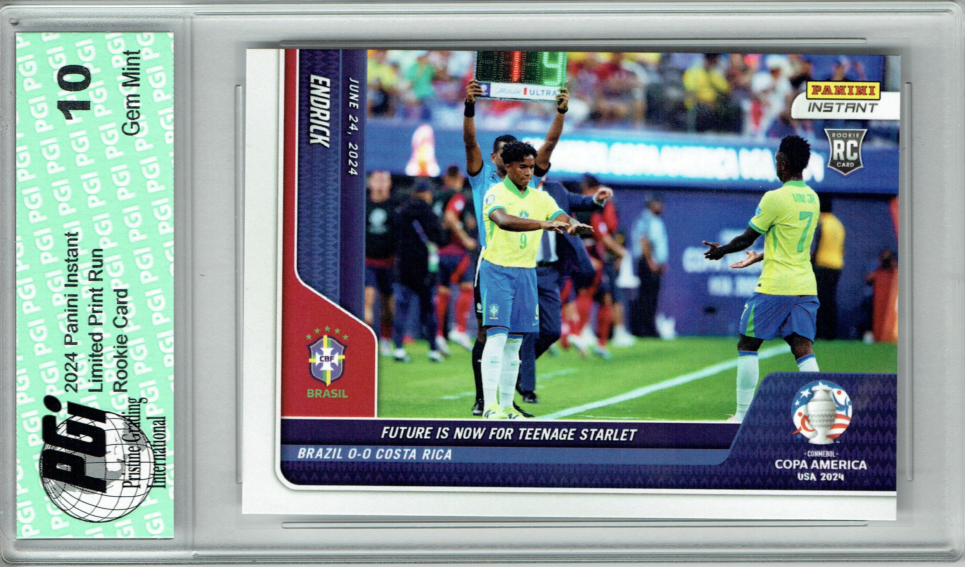 Endrick 2024 Panini Instant #12 Future is Now Copa America Rookie Card ...