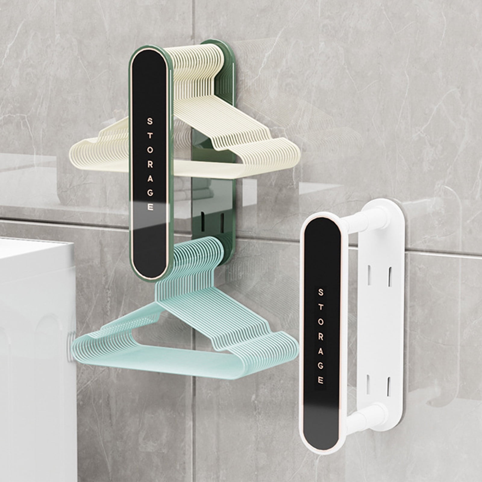 Ends Tonight, Wall-Mounted Clothes Hanger Rack, Retractable Storage ...