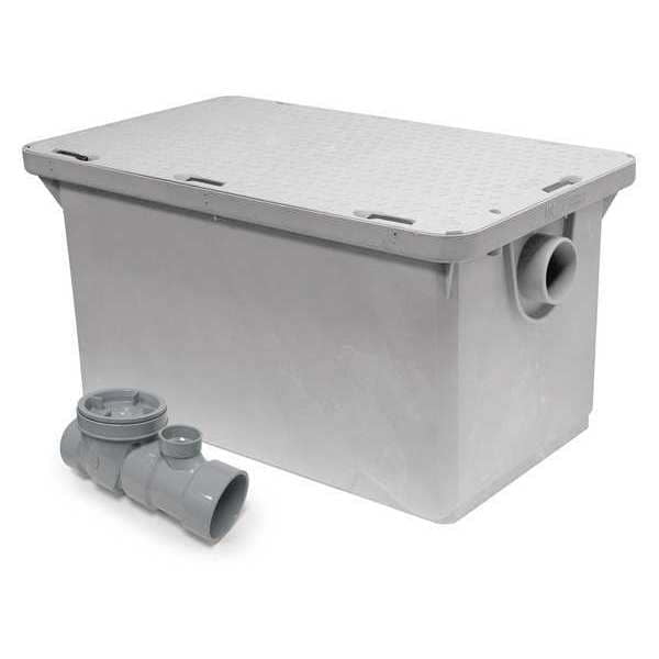 Endura Interceptor Grease Interceptor, 3" Pipe Dia., PP Thermoplastic ...