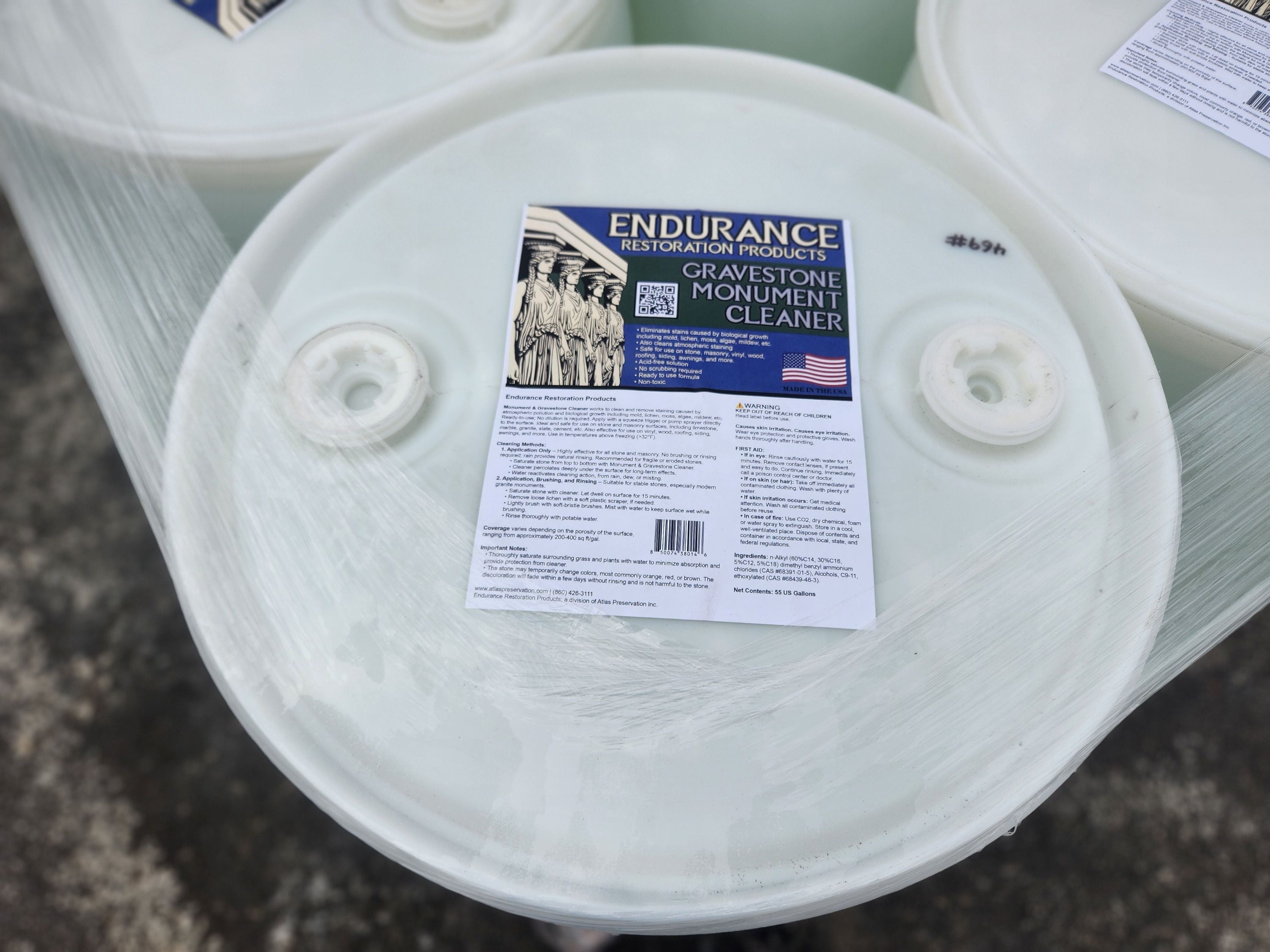 Endurance Gravestone Monument Cleaner - 55 Gallon Drum (Free Freight ...